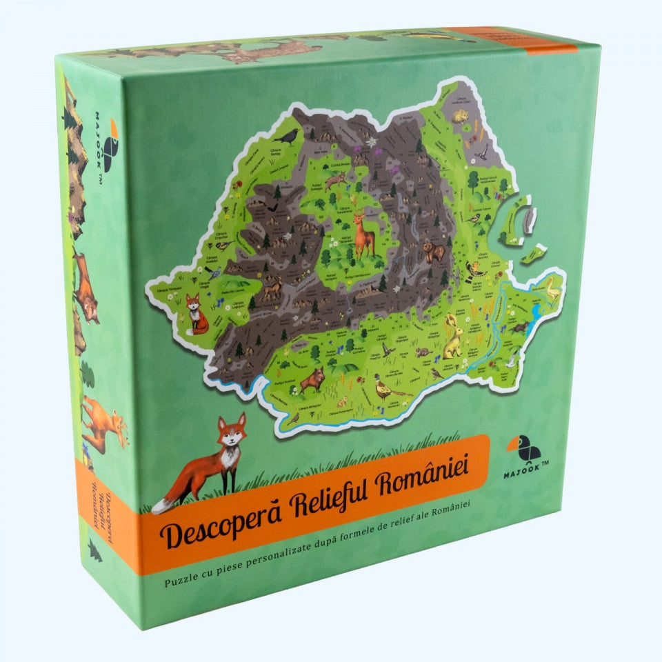 Descoperă Relieful României. Puzzle educativ cu formele de relief ale ...